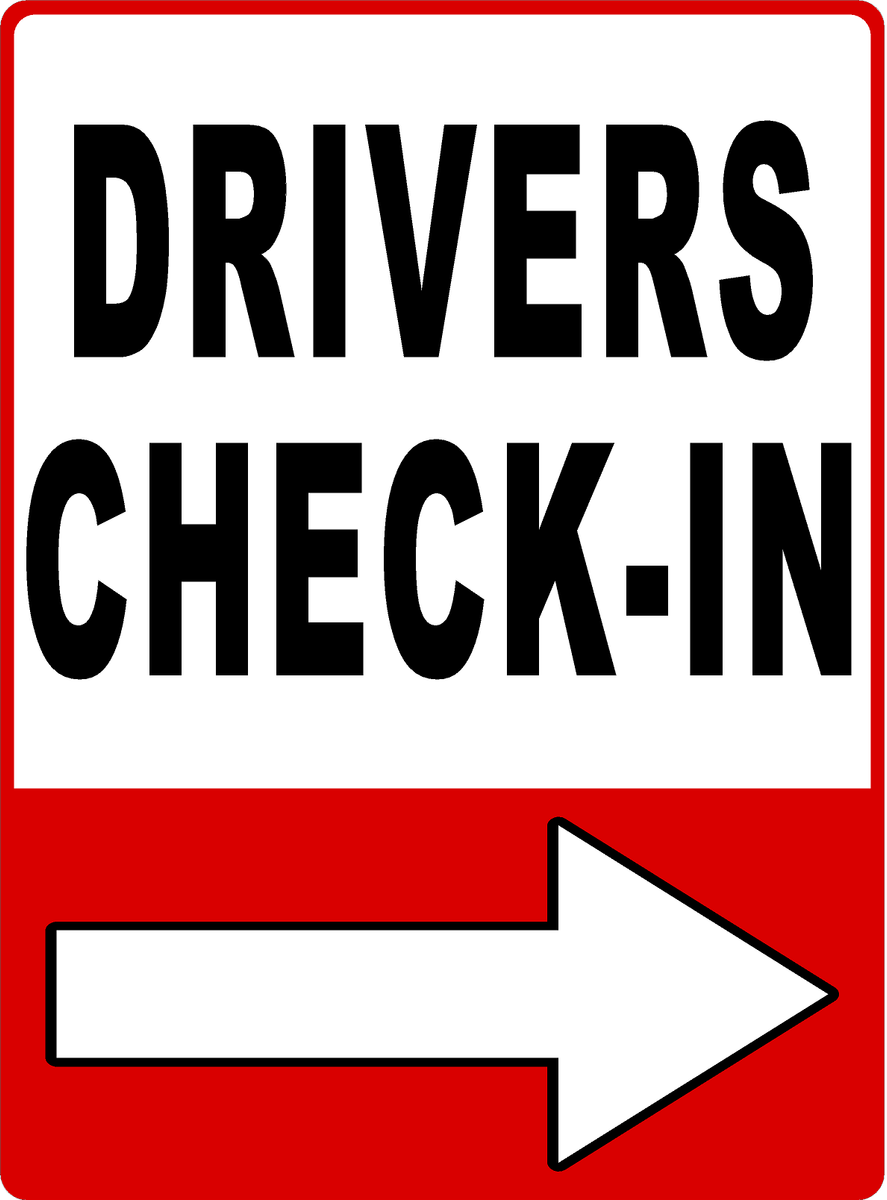 New Arrival! Warehouse Distribution Center Driver Check In Signs ...