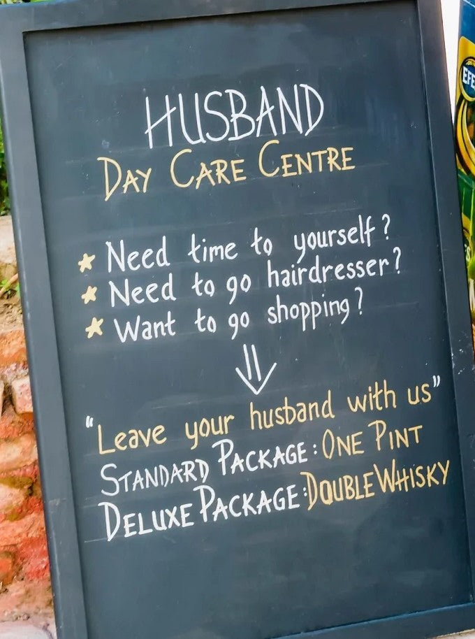 Husband Day Care Funny Sign of the Week at Sala Graphics – Signs by ...