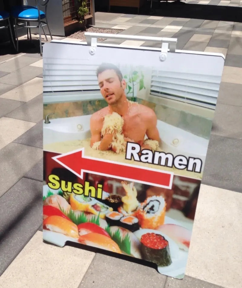 Ramen is a Good Thing, But What The #%! is This? Funny Sign of The Wee ...