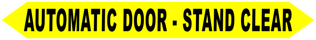 Automatic Door Stand Clear Decal Multi-Pack – Signs by SalaGraphics