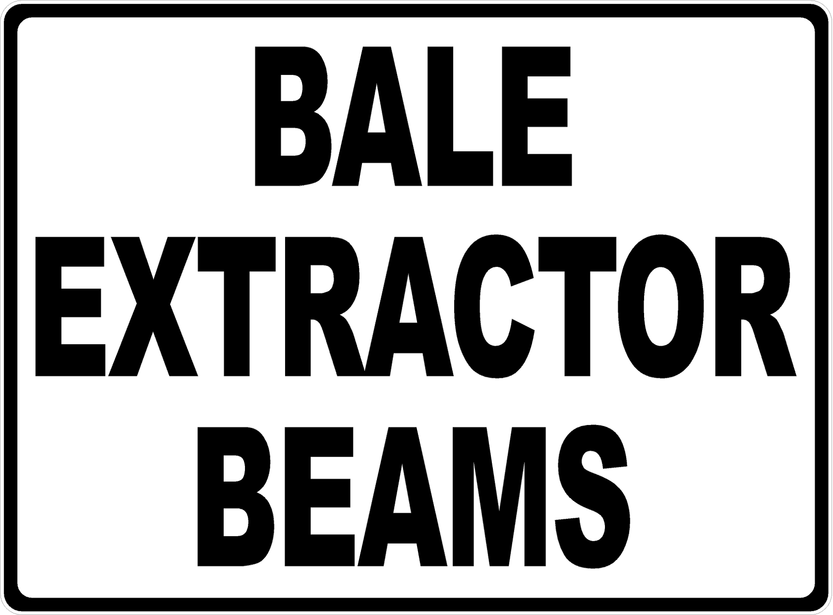 Bale Extractor Beams Decal – signs by salagraphics