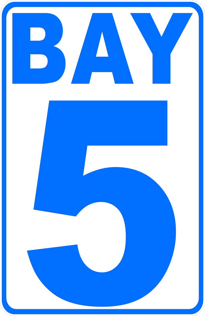 Bay Numbering Sign – Signs by SalaGraphics