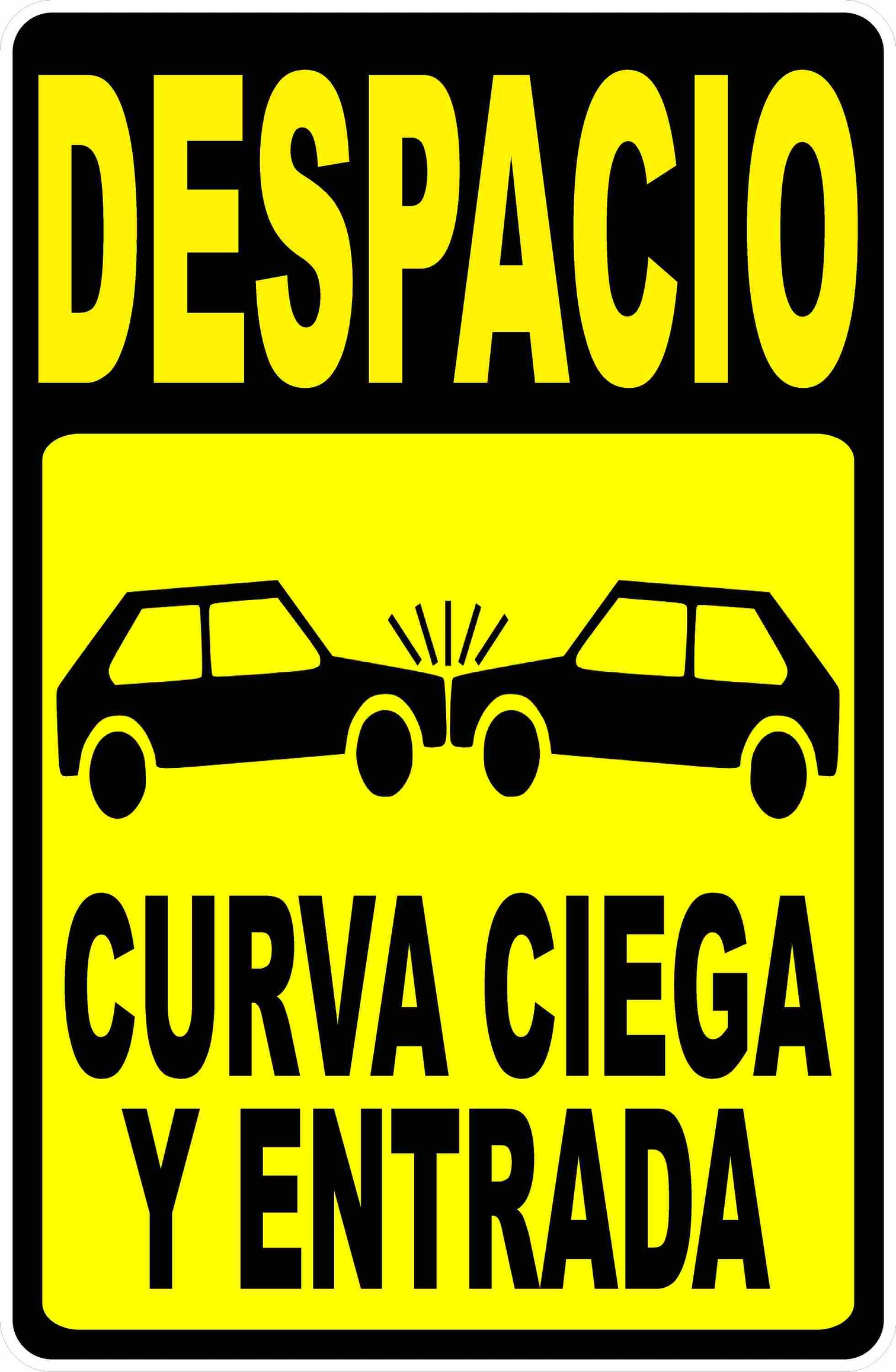 Slow Blind Curve and Driveway Sign – Signs by SalaGraphics