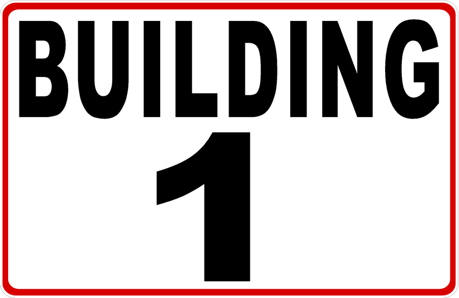Building Lettering & Numbering Sign – Signs by SalaGraphics