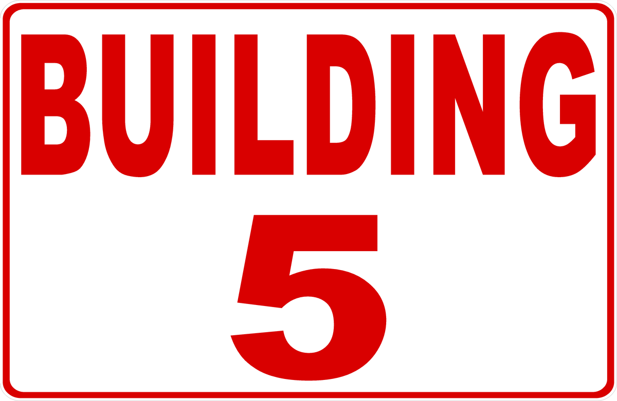 Building Lettering & Numbering Sign – Signs by SalaGraphics