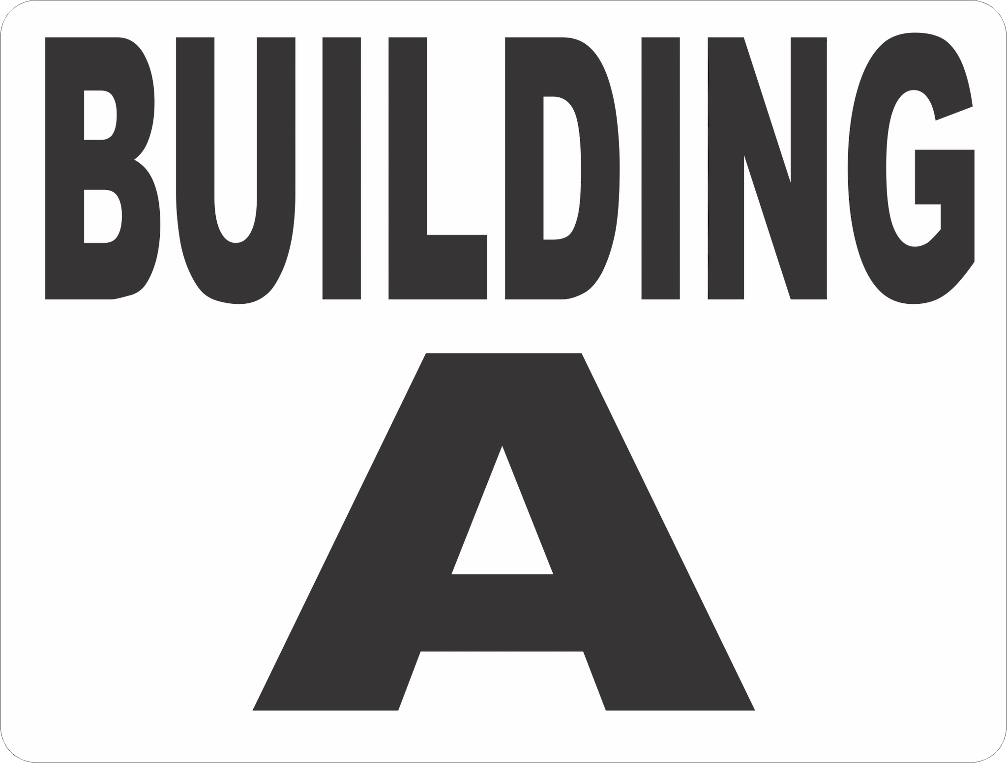 Building Lettering & Numbering Sign – Signs by SalaGraphics