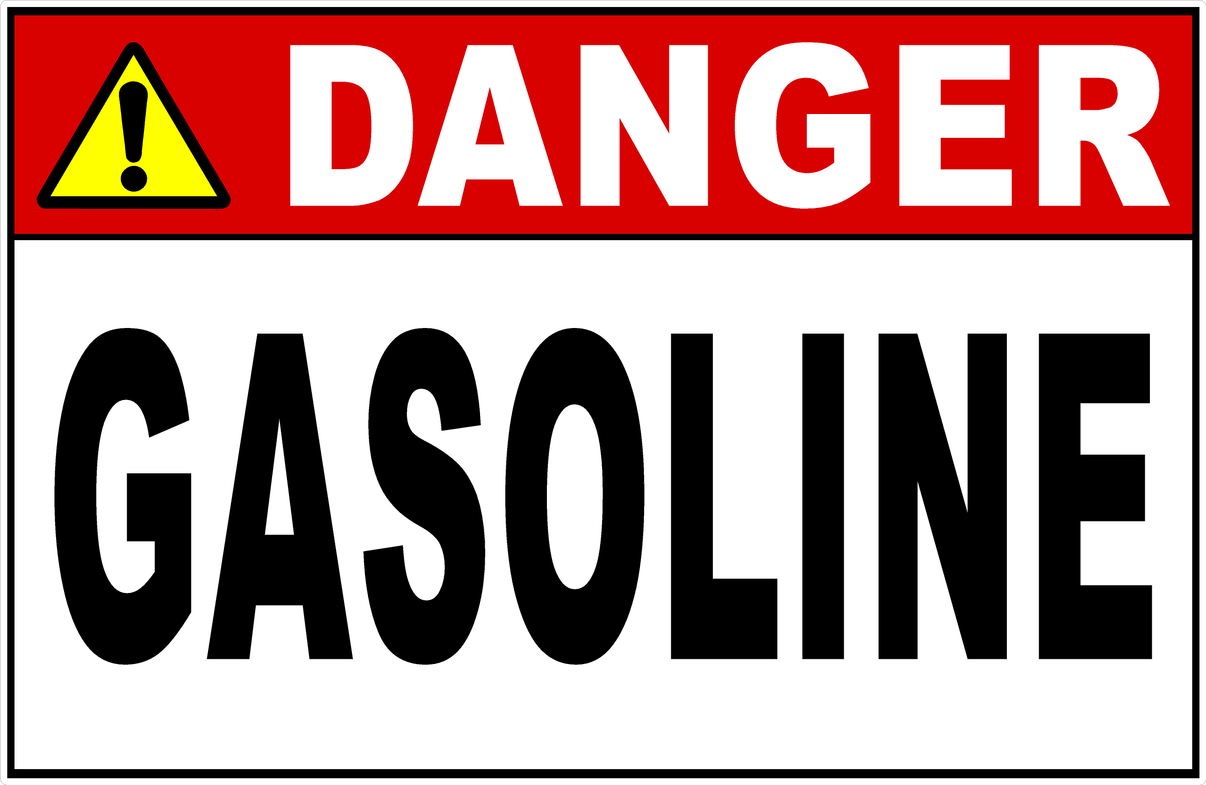 Danger Gasoline Sign – signs by salagraphics