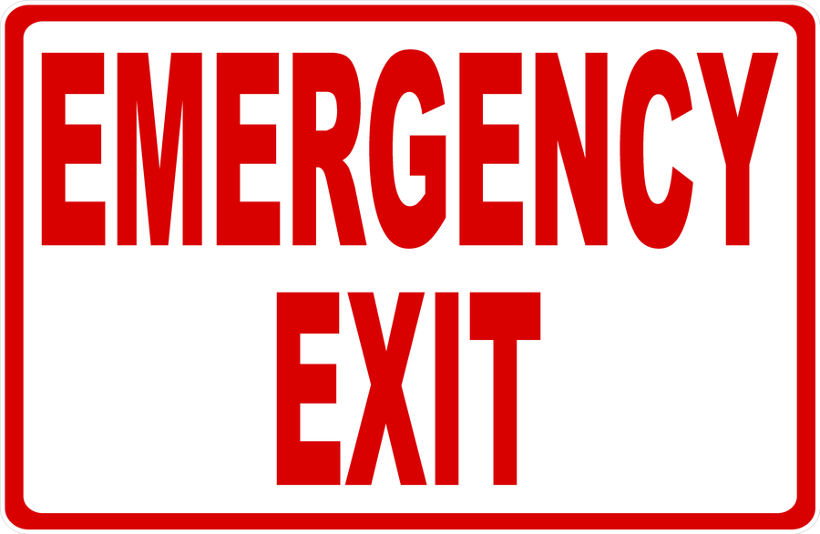 Emergency Exit Sign – Signs by SalaGraphics