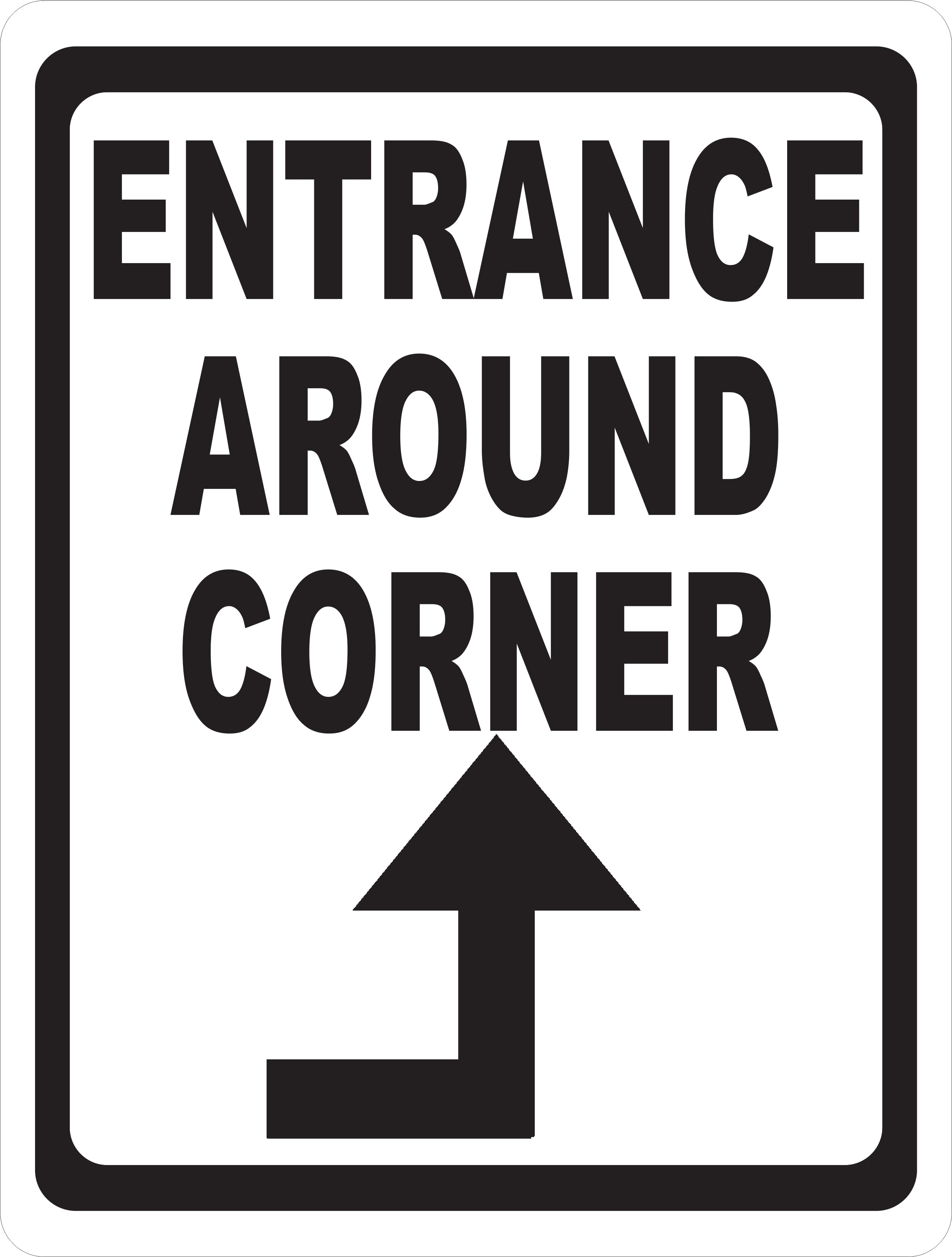 Entrance on Side of Building Sign – signs by salagraphics