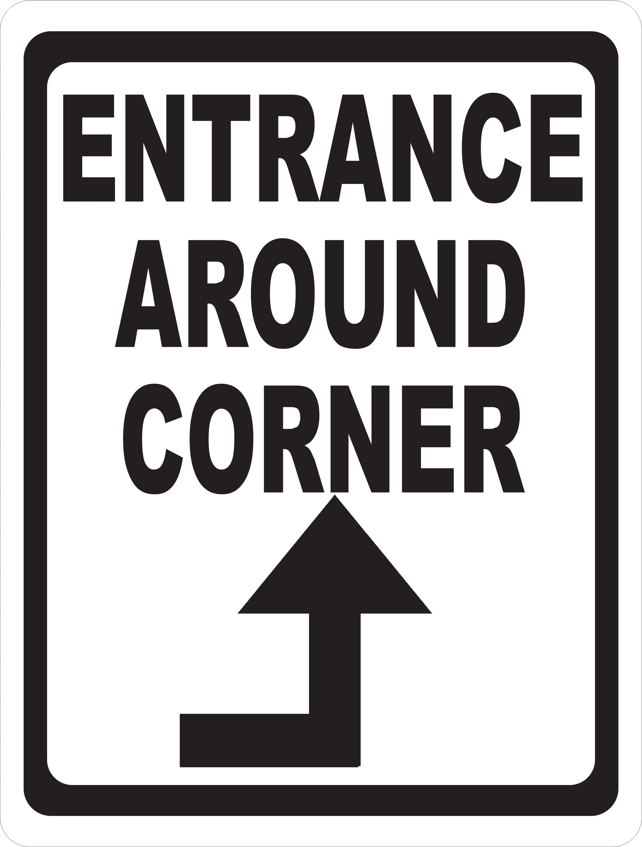 Entrance on Side of Building Sign – Signs by SalaGraphics