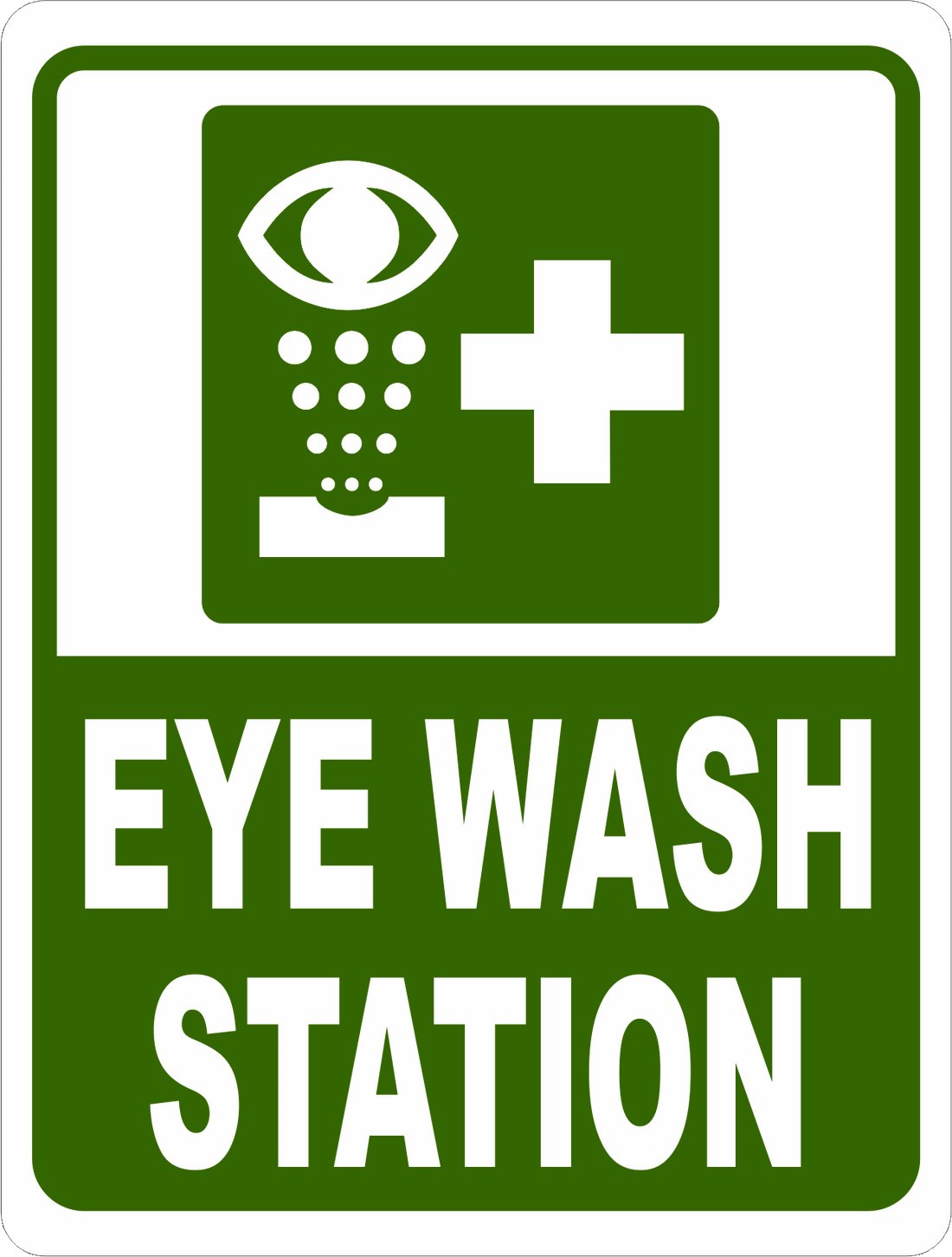Eye Wash Station Sign – signs by salagraphics