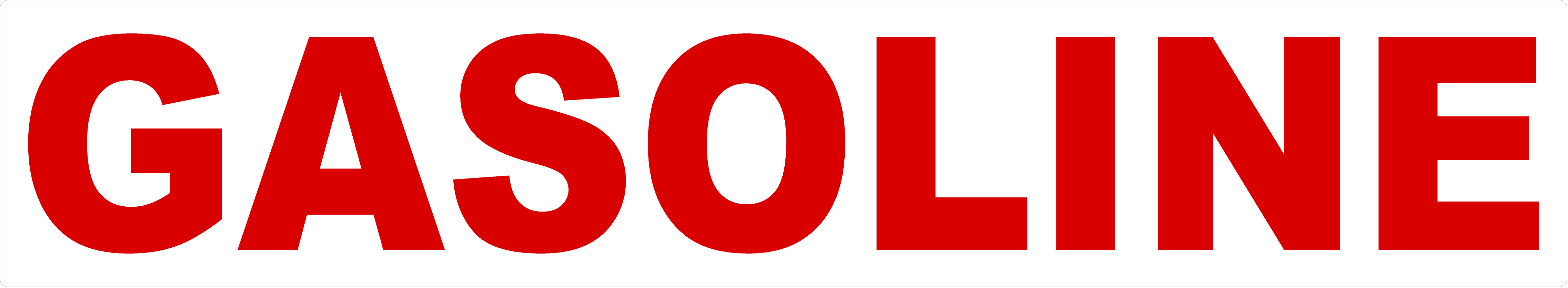 Gasoline Decal Multi-Pack – Signs by SalaGraphics