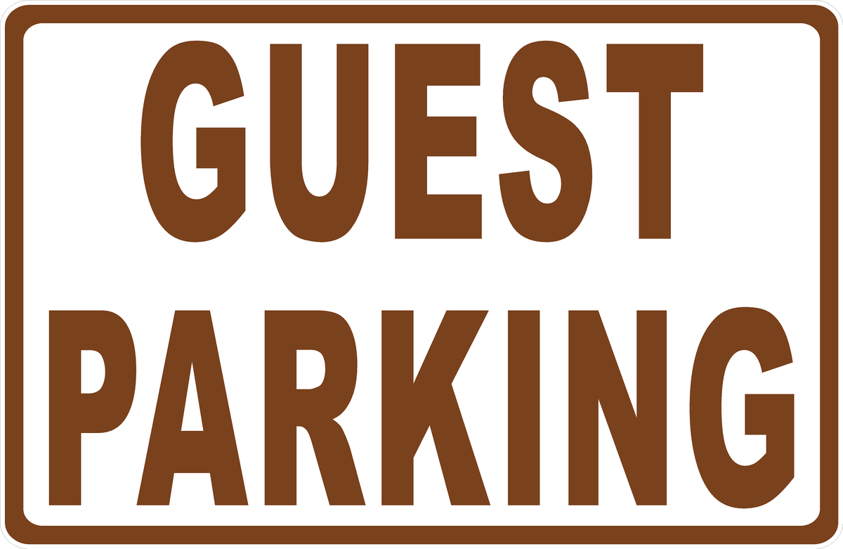Guest Parking Sign – Signs by SalaGraphics