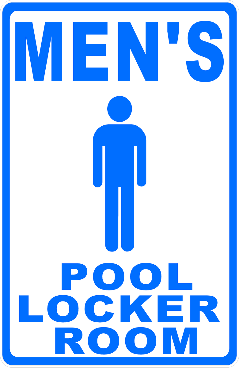 Pool Locker Room Sign – Signs by SalaGraphics