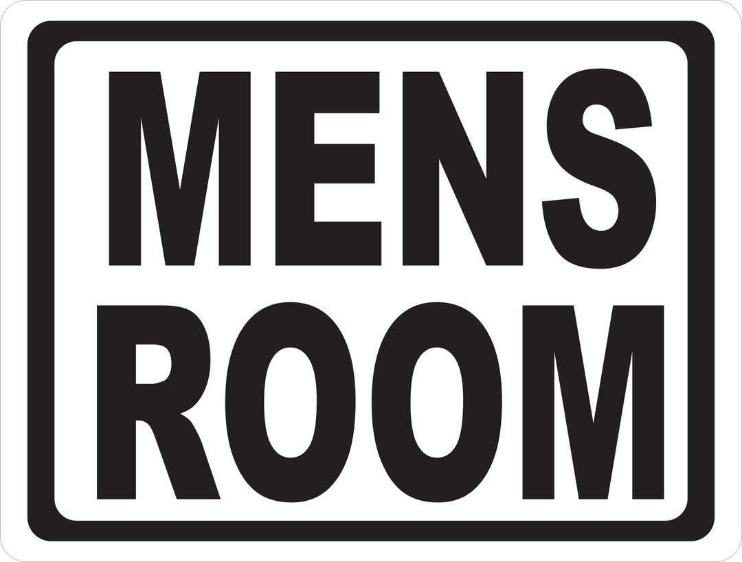 Men's Room Sign – Signs by SalaGraphics
