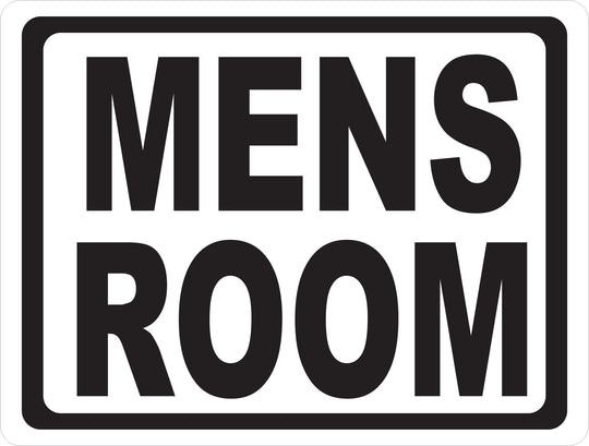 Men's Room Sign – Signs by SalaGraphics