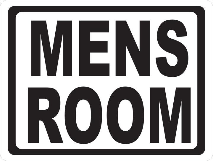 Men's Room Sign – Signs by SalaGraphics