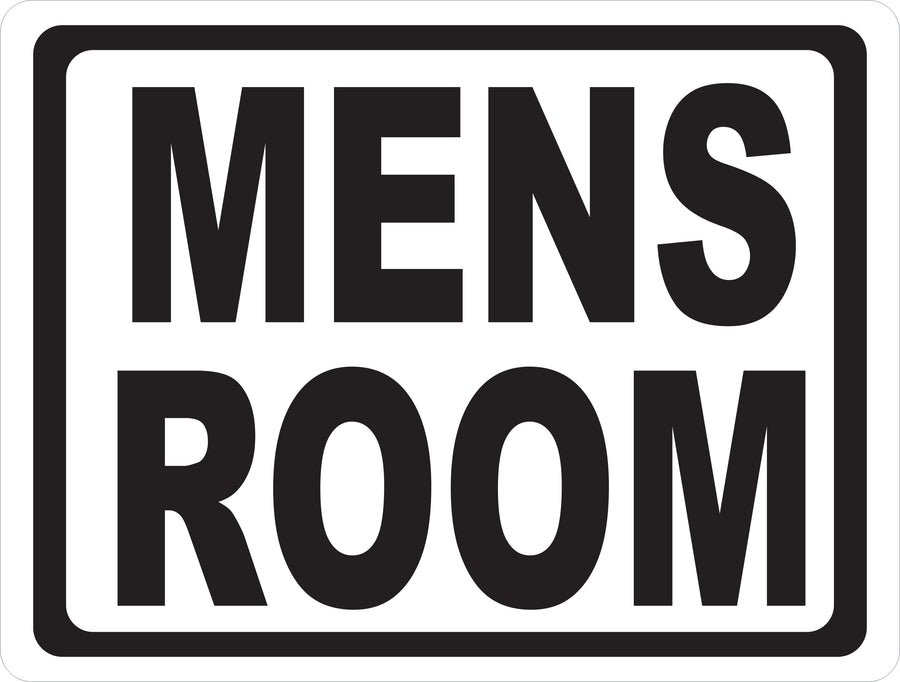 Men's Room Sign – Signs by SalaGraphics