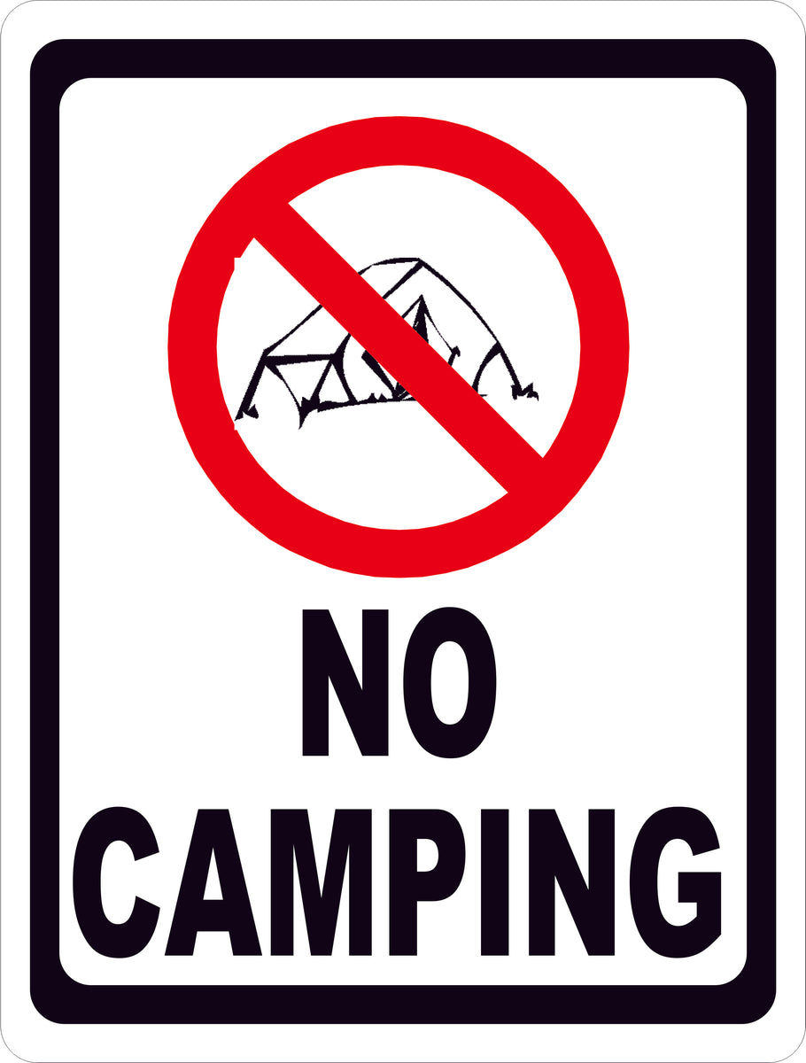 No Camping Sign – Signs by SalaGraphics
