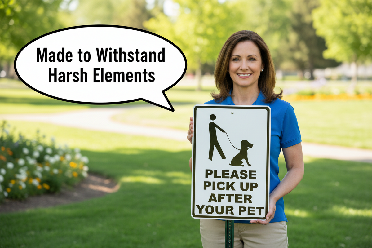 Please Pick Up After Your Pet Sign – Signs by SalaGraphics