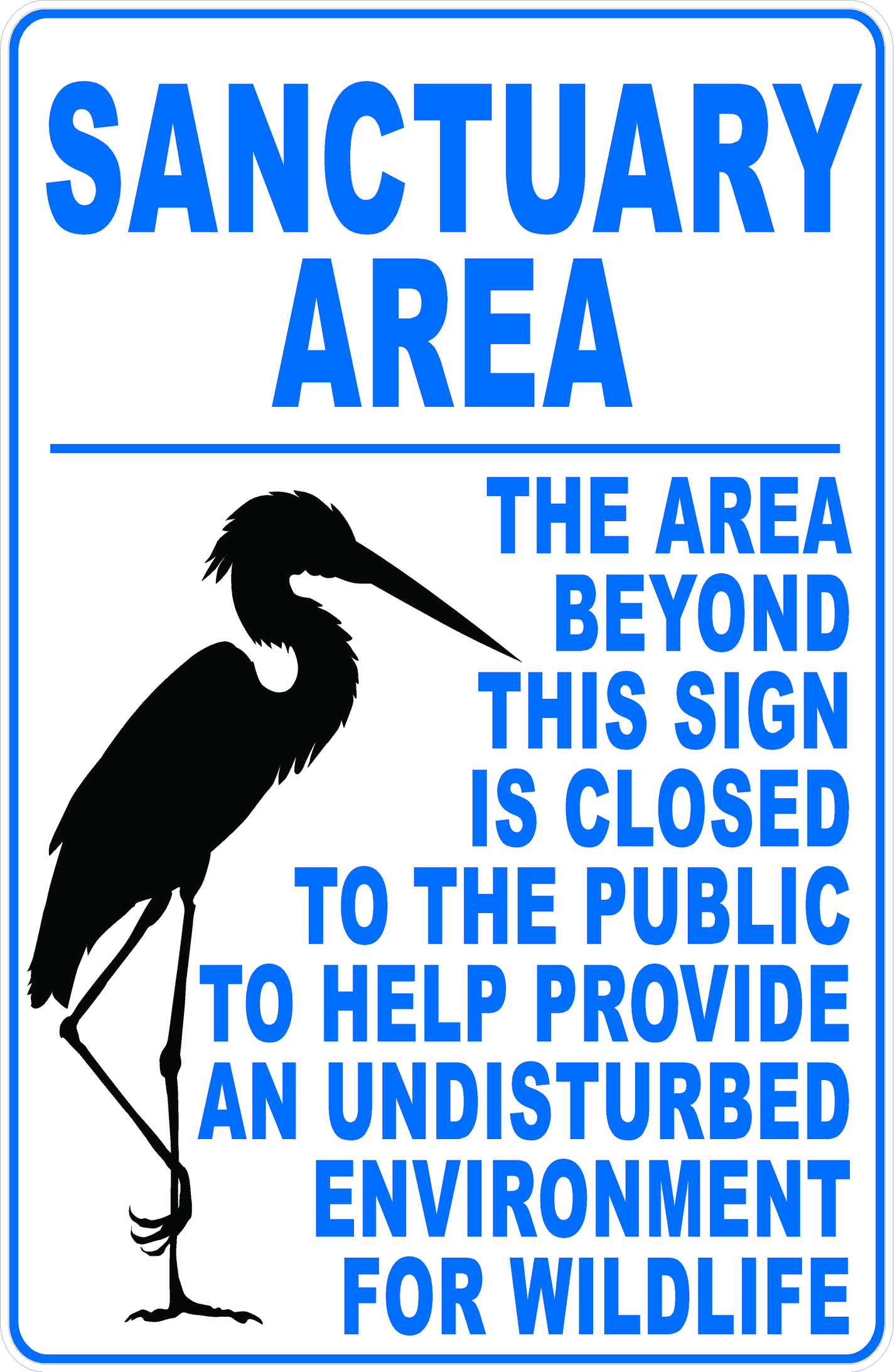 Sanctuary Area Sign – signs by salagraphics