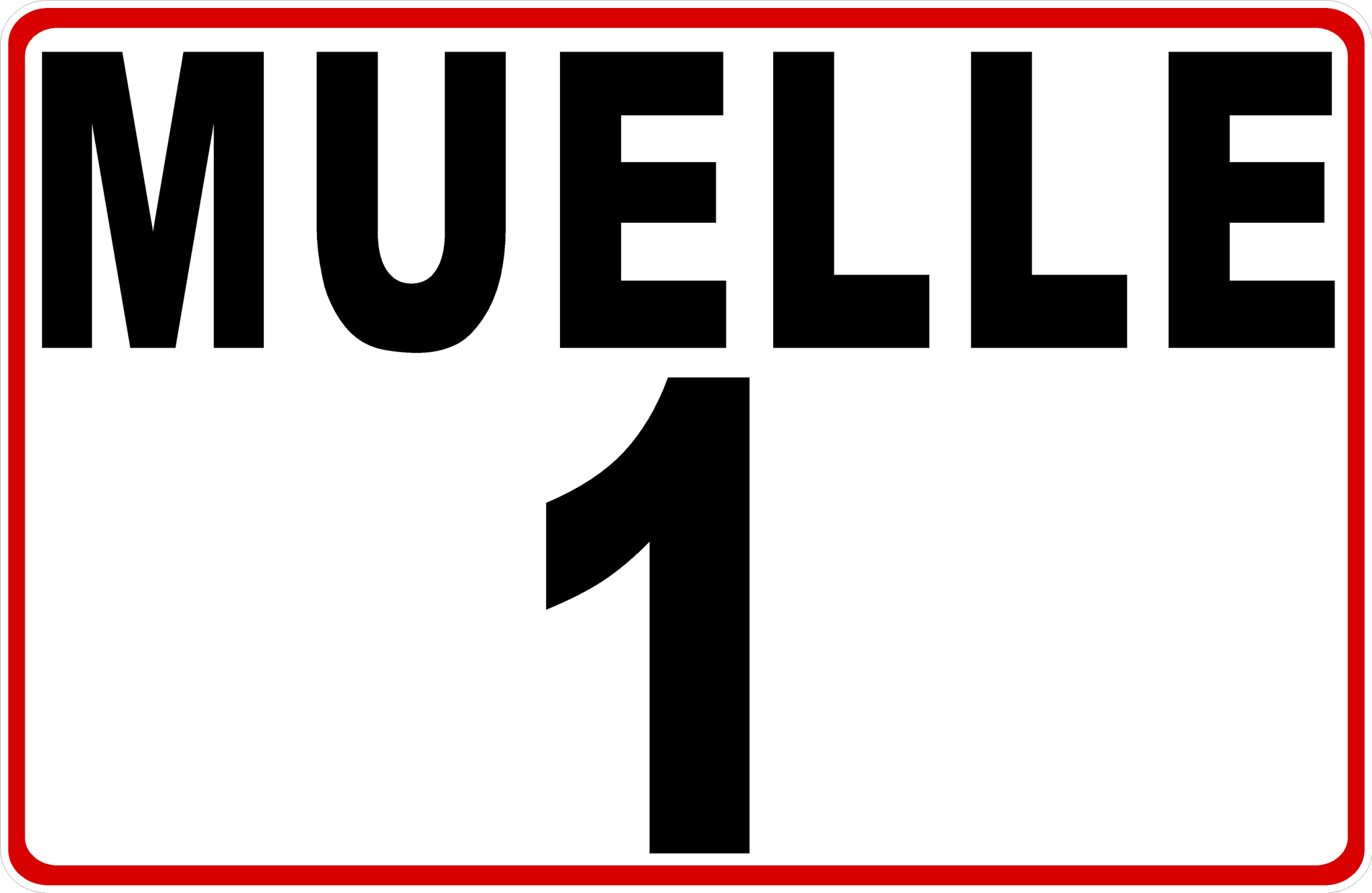 Dock Numbering Sign – Signs by SalaGraphics