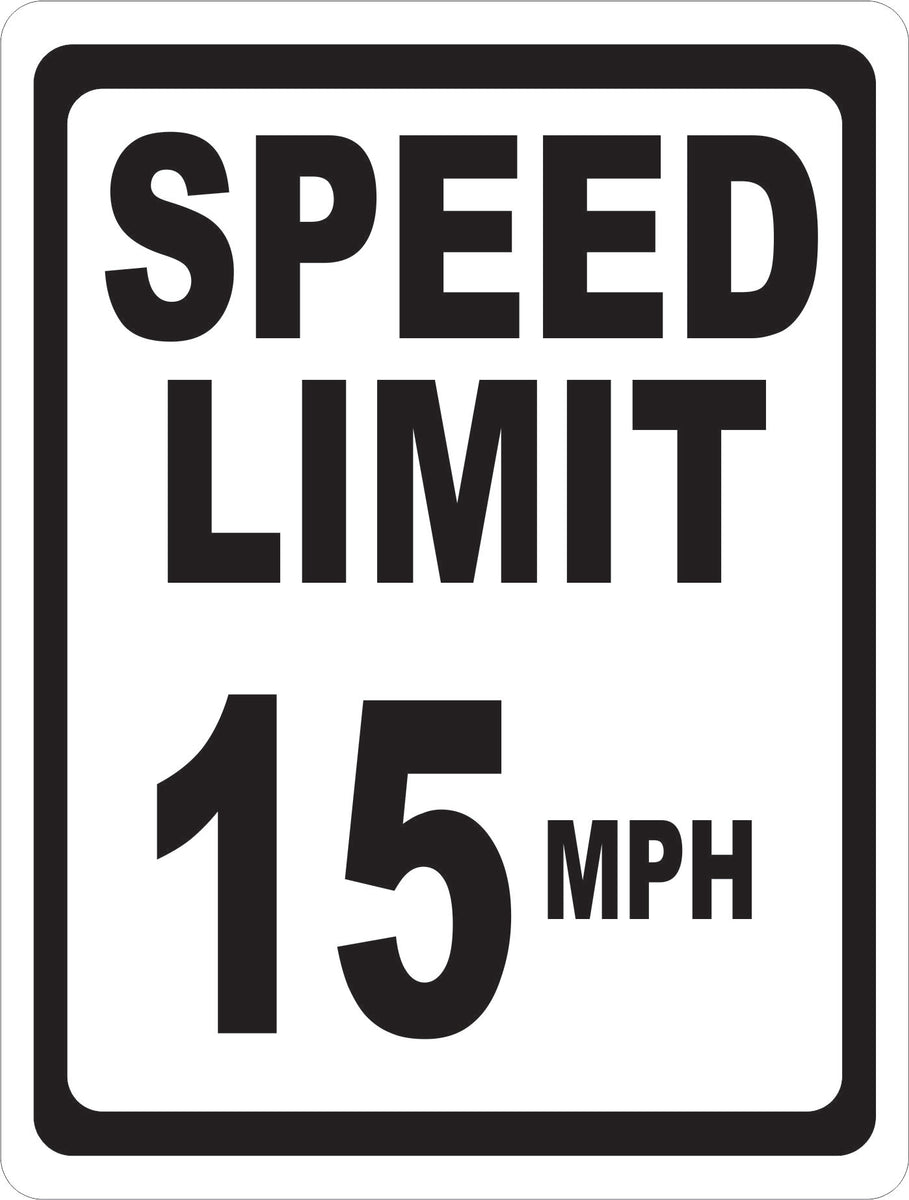 Speed Limit (Your Choice) MPH Sign English and Spanish Versions – Signs ...