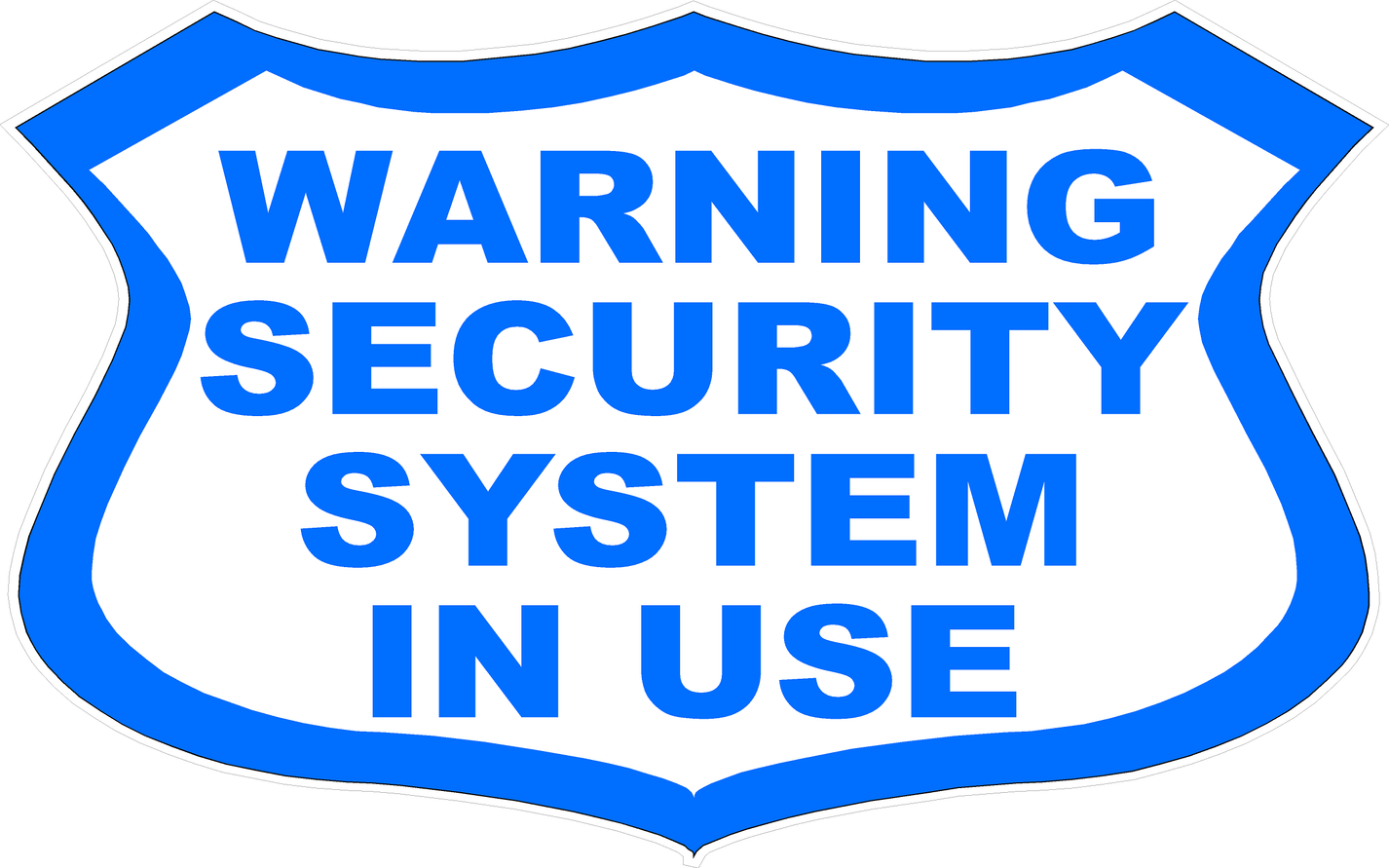 Warning Security System in Use Decal – signs by salagraphics