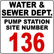 Water and Sewer Department Pump Station Site Number Custom Decal ...