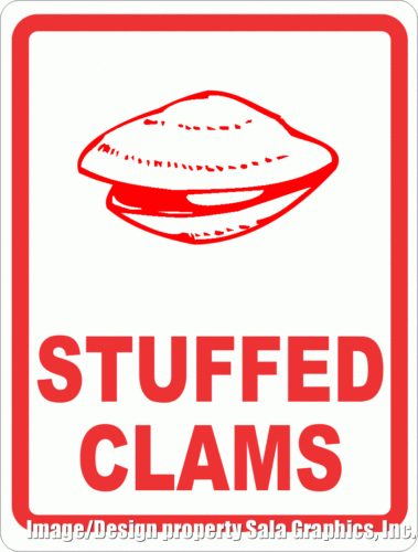 Stuffed Clams Sign – Signs by SalaGraphics