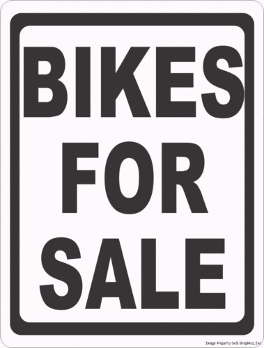 Bikes for Sale Sign – signs by salagraphics