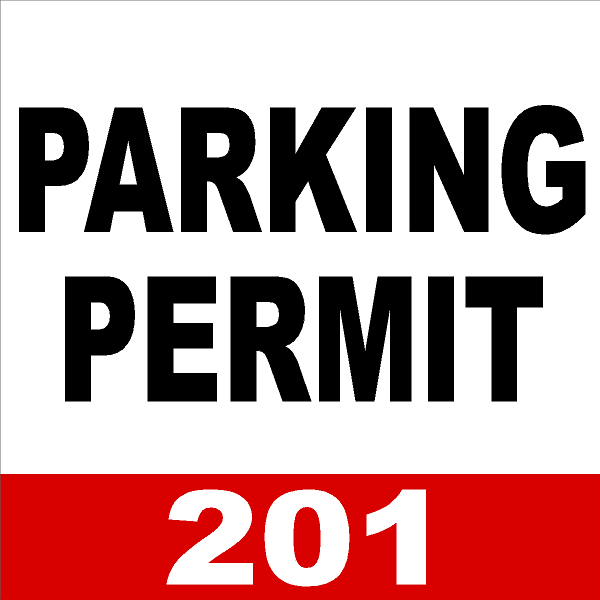 Parking Permit with Numbering Decal Multi-Pack – Signs by SalaGraphics
