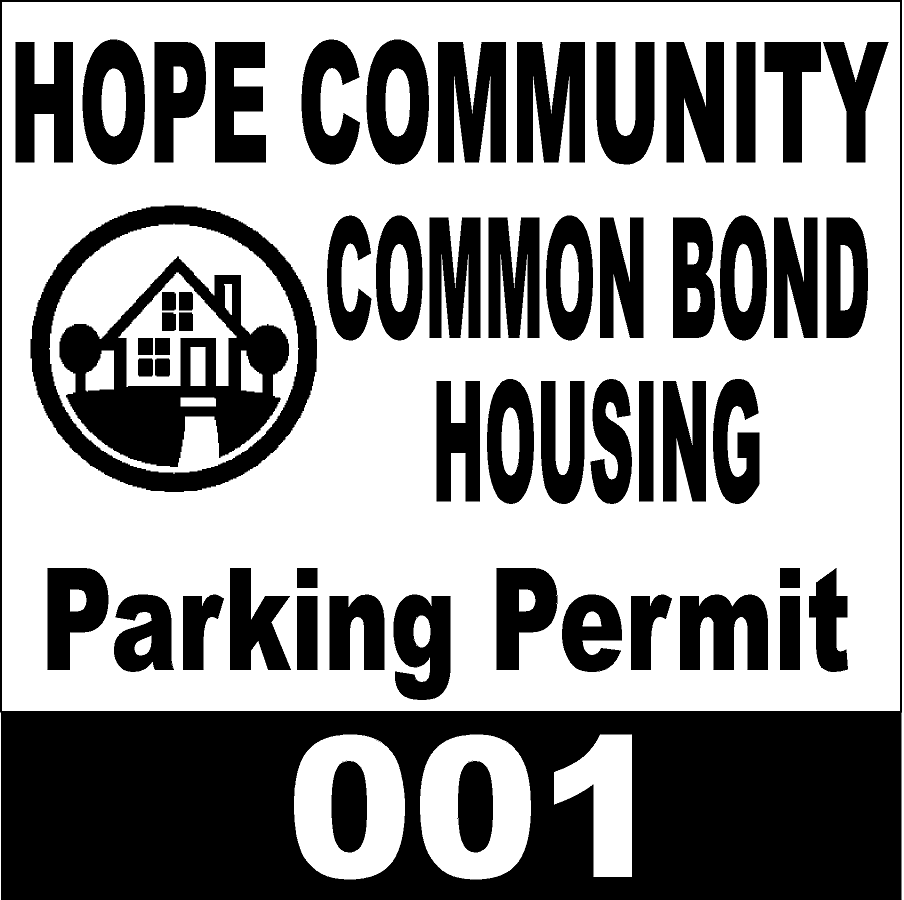 Parking Permit with Numbering Decal Multi-Pack – Signs by SalaGraphics