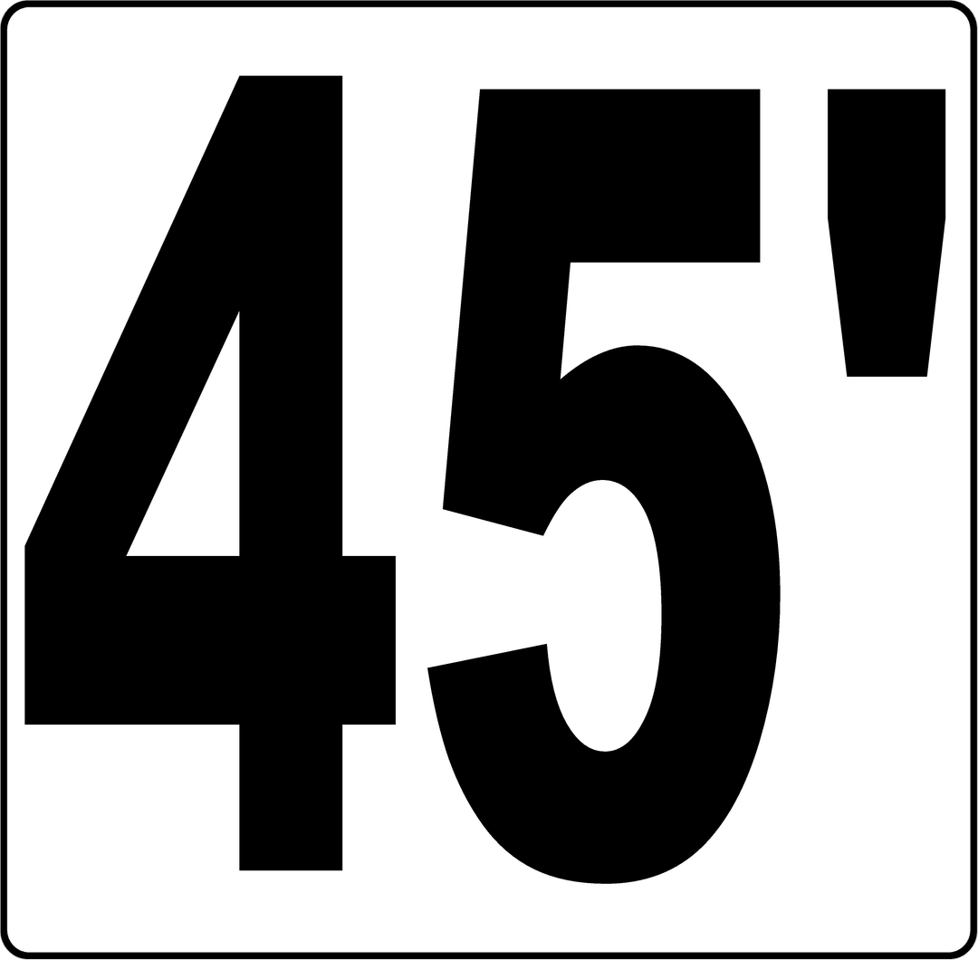 Semi Truck Length and Height Indicator Decal – signs by salagraphics