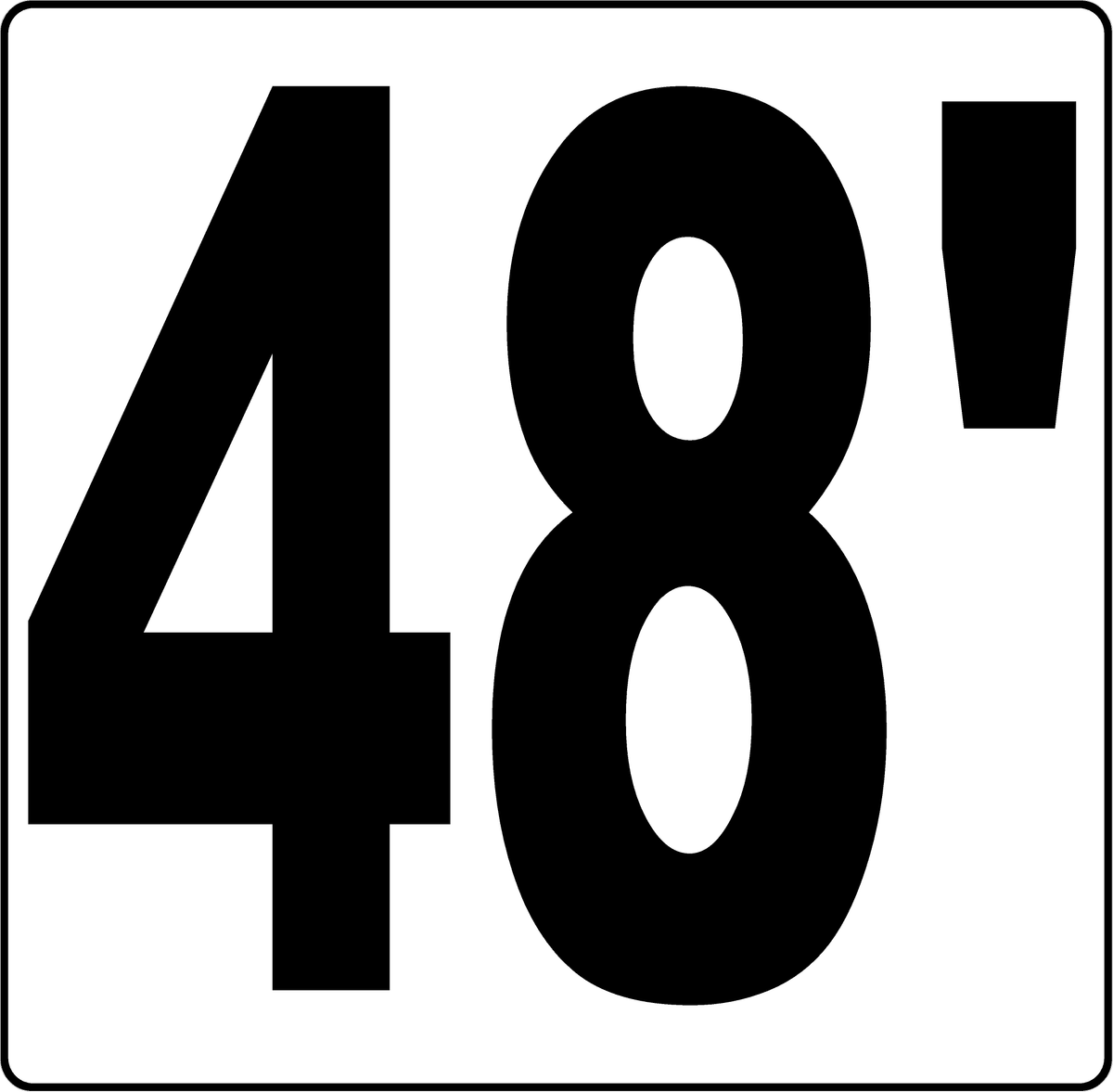 Semi Truck Length and Height Indicator Decal – Signs by SalaGraphics