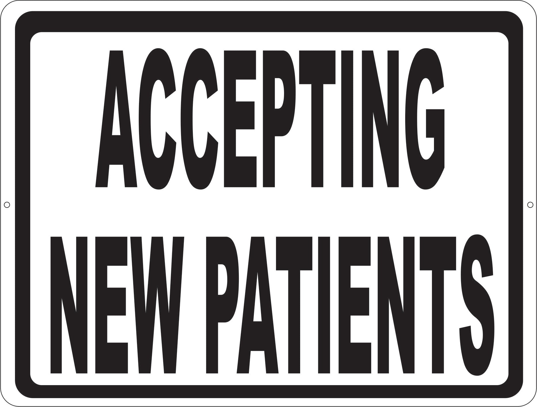 Accepting New Patients Sign – Signs by SalaGraphics