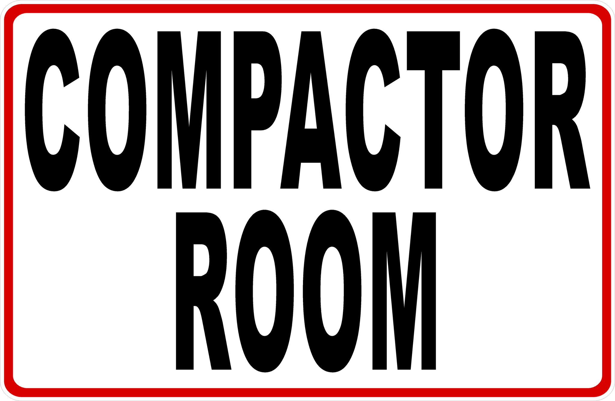 Compactor Room Sign – Signs by SalaGraphics