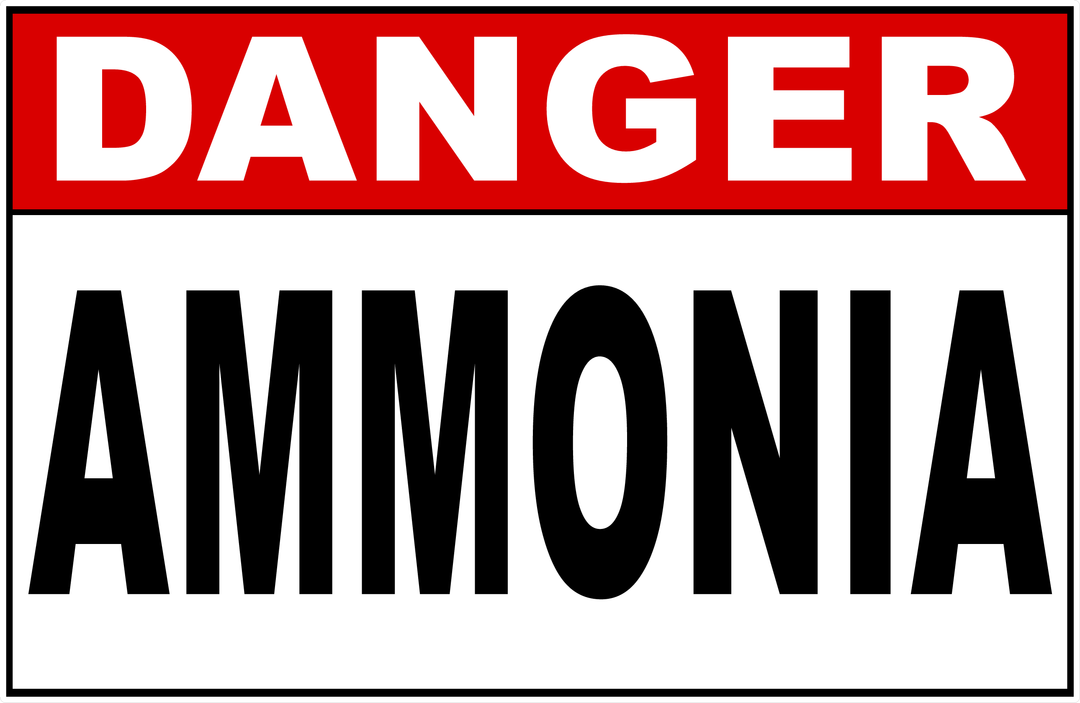 Danger Ammonia Sign – Signs by SalaGraphics