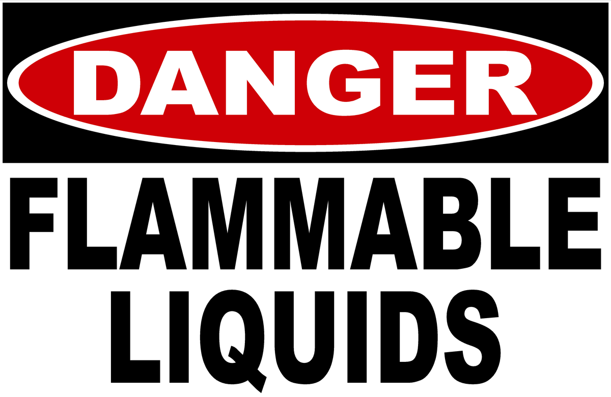 Danger Flammable Liquids Sign – Signs by SalaGraphics