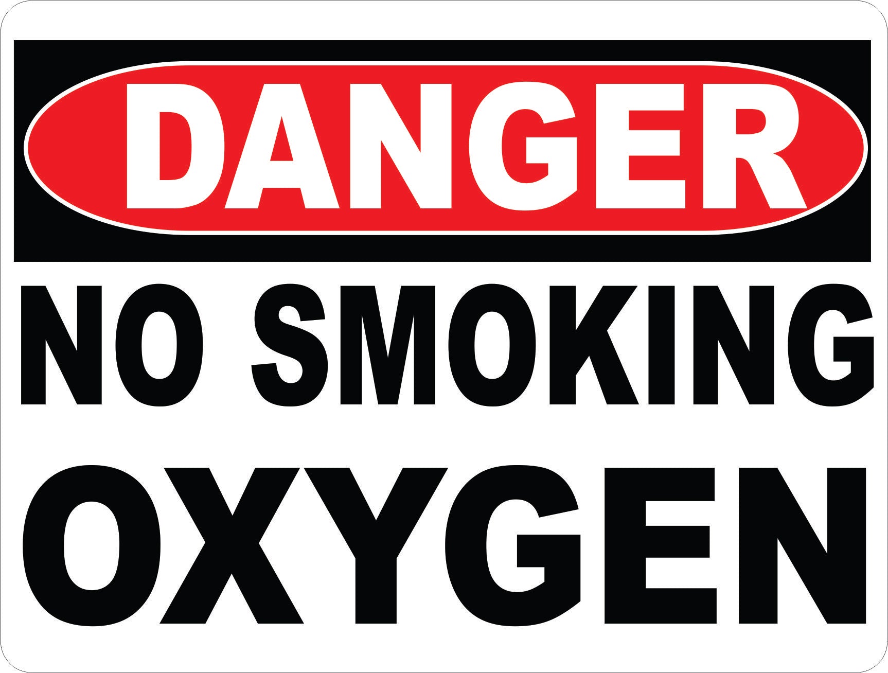 Danger No Smoking Oxygen Sign – Signs by SalaGraphics