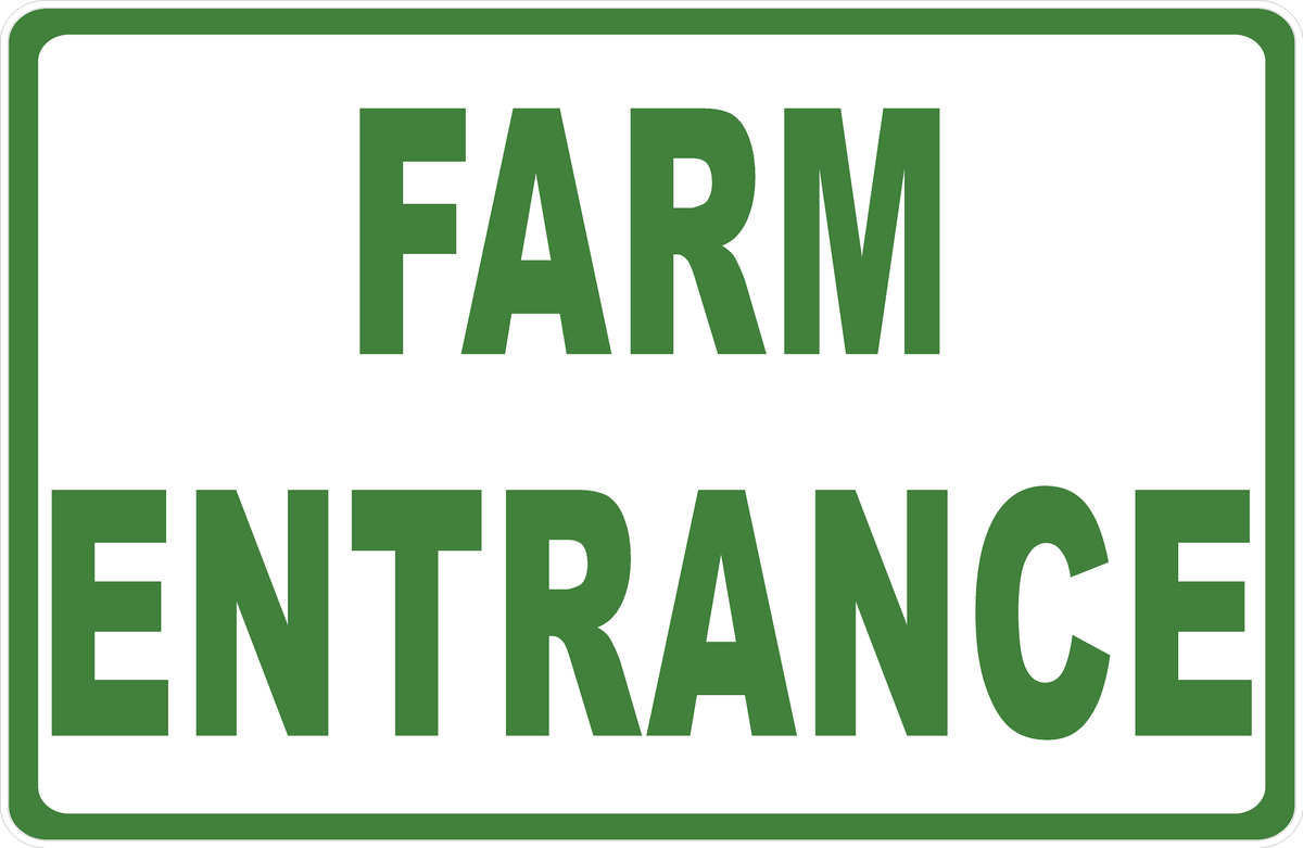 Farm Entrance Sign – Signs by SalaGraphics
