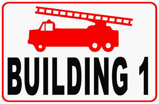 Fire Department Building Number Sign – signs by salagraphics