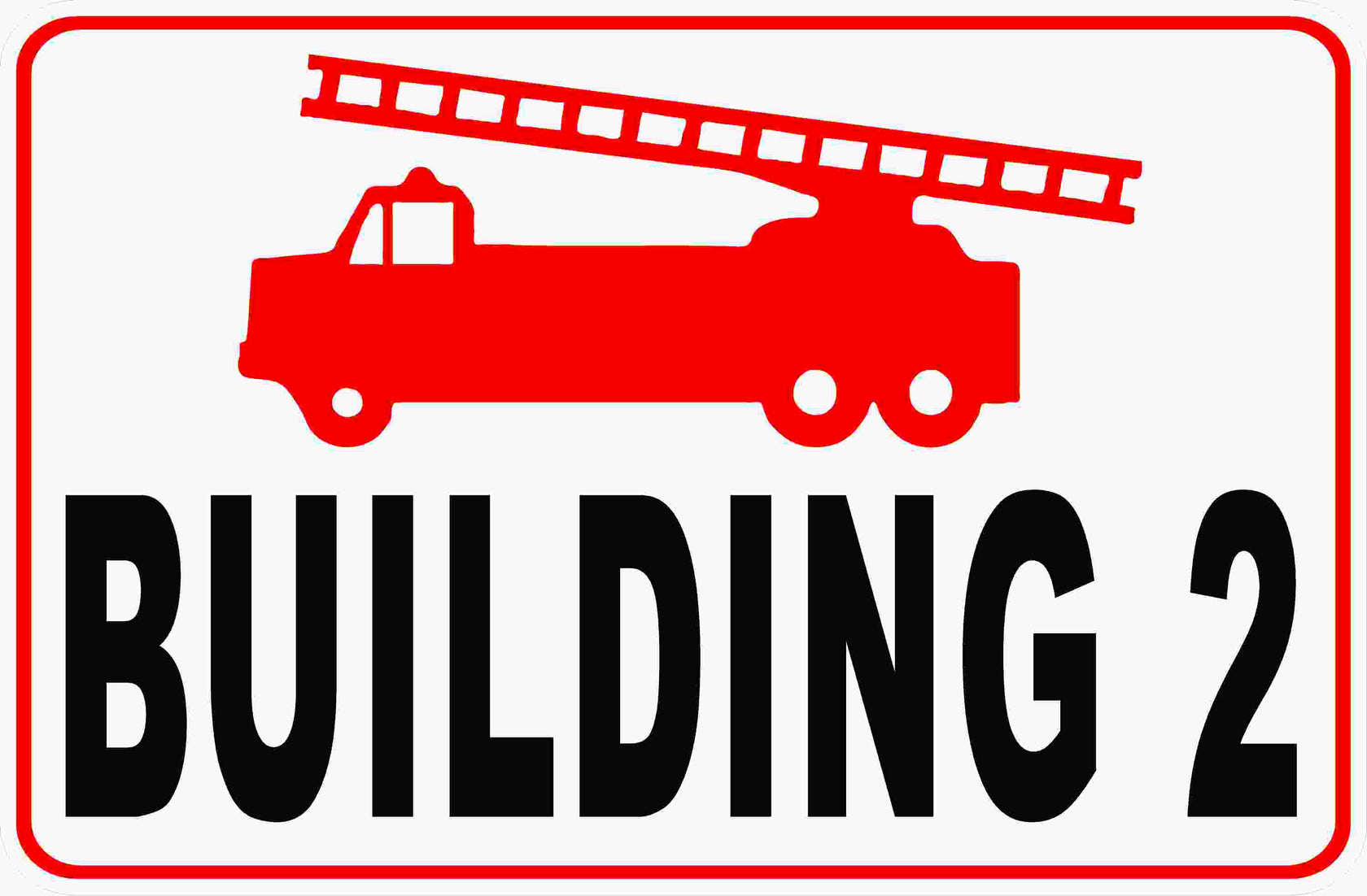 Fire Department Building Number Sign – signs by salagraphics