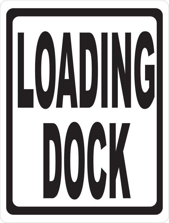 Loading Dock Sign with Directional Arrow – signs by salagraphics
