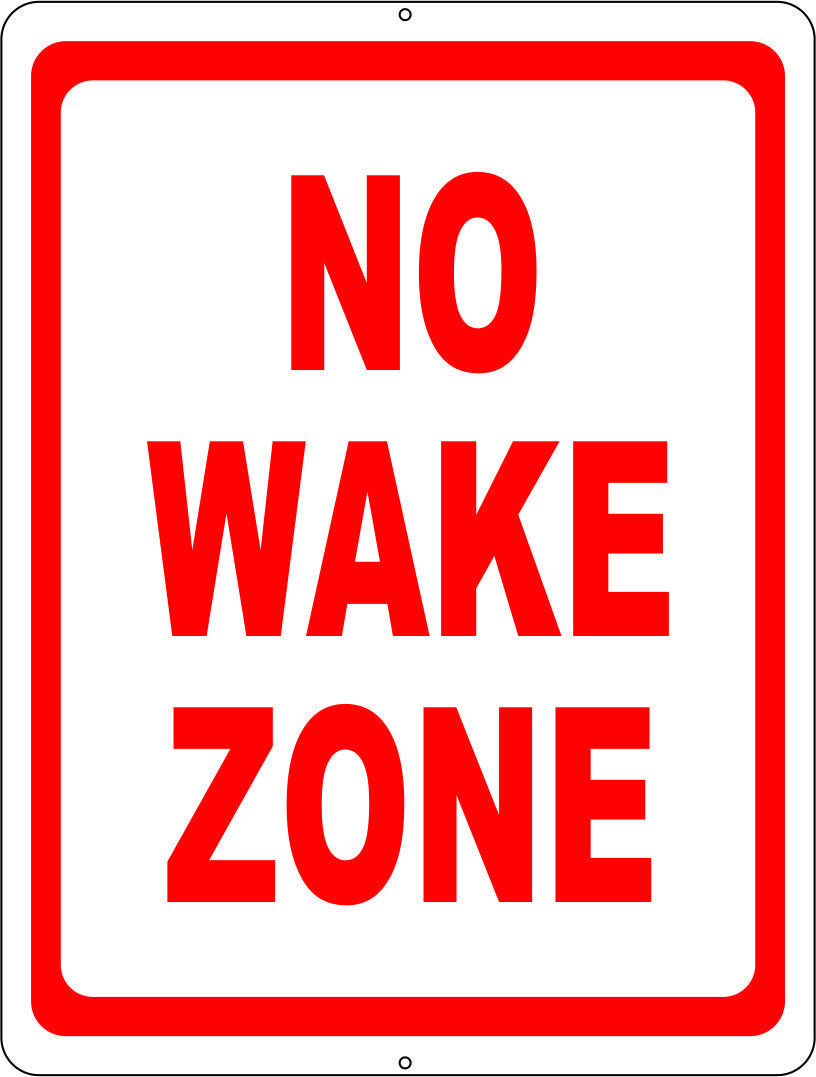 No Wake Zone Sign – Signs by SalaGraphics