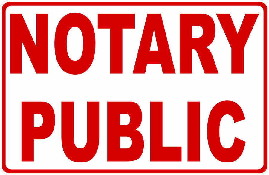 Notary Public Sign – Signs by SalaGraphics