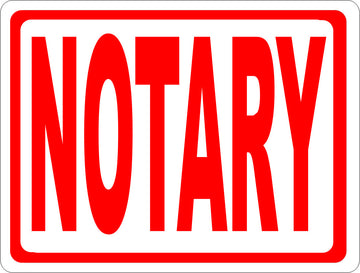Notary Sign – Signs by SalaGraphics
