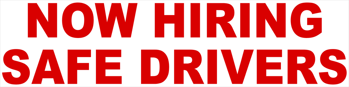 Now Hiring Safe Drivers Magnet Customized option – Signs by SalaGraphics