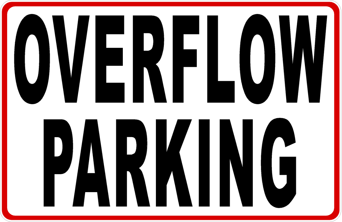 Overflow Parking Sign with Directional Arrow Options – Signs by ...