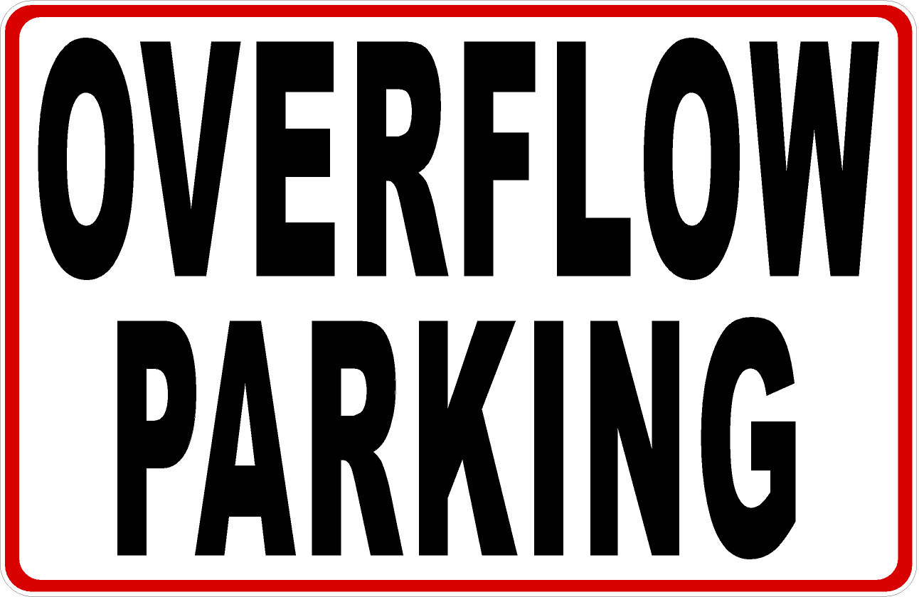 Overflow Parking Sign with Directional Arrow Options – Signs by ...